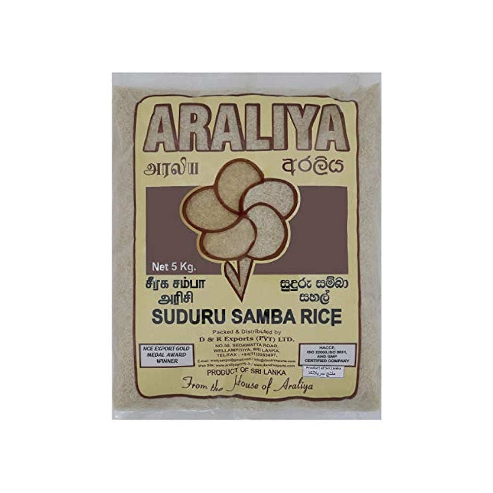 Araliya Suduru Samba Rice 5kg – Samy Spices